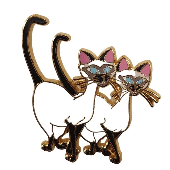 Disney | Jewelry | Disney Lady And The Tramp Si And Am Siamese Cat Pin ...